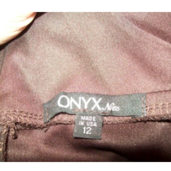 Onyx Nite | Dresses | Onyx Nite Dress Brown Shimmer Cocktail Evening ...